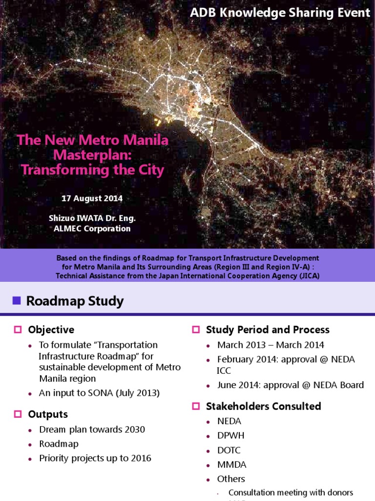 The New Metro Manila Masterplan: Transforming The City | PDF | Traffic ...