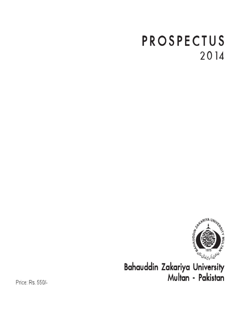 Prospectus 2014 | PDF | Bachelor Of Science | University And College ...