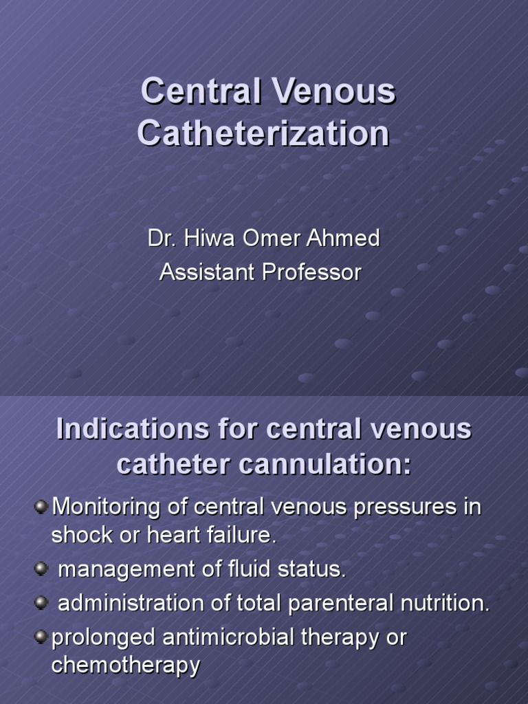 Central Venous Catheterization | PDF | Angiology | Medical Equipment
