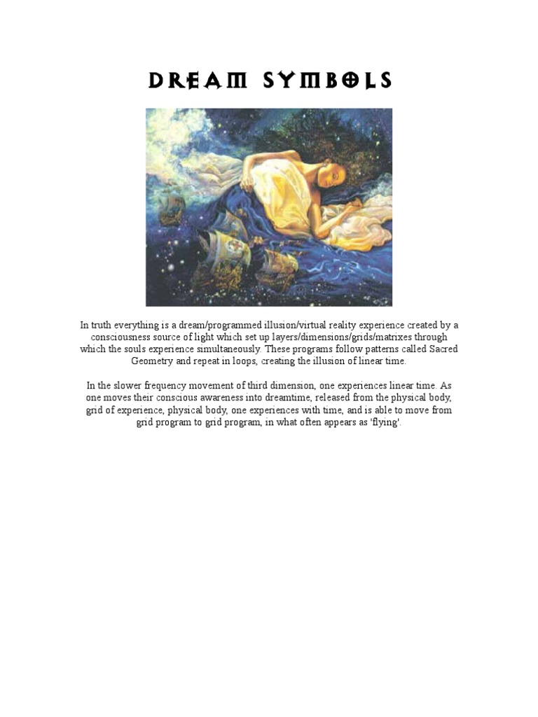 Dream Symbols 1 | PDF | Dream | Sumer