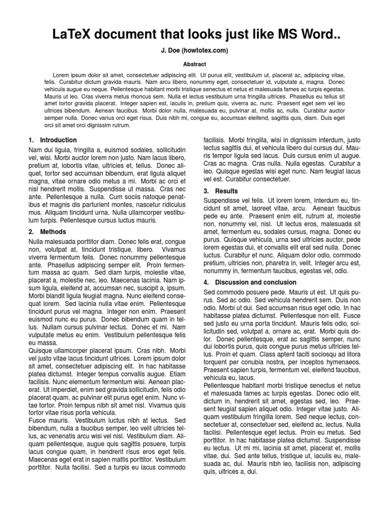 LaTeX Styled Dummy Document | PDF | Games & Activities | Technology ...