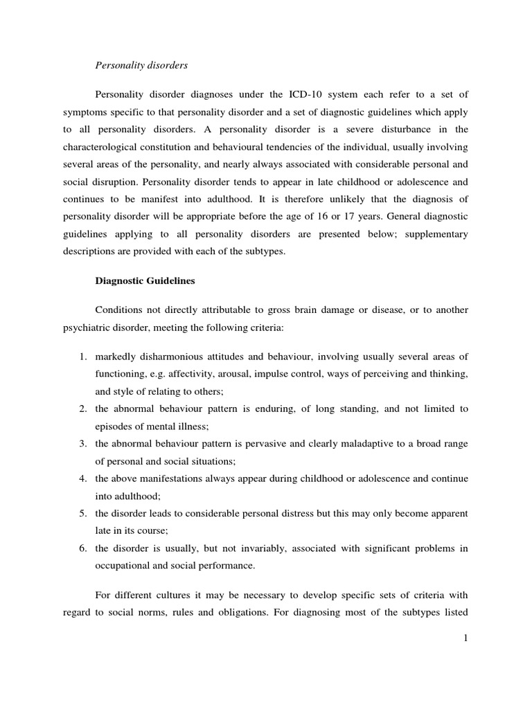 Obsessive Compulsive Personality Disorder | PDF | Obsessive–Compulsive ...