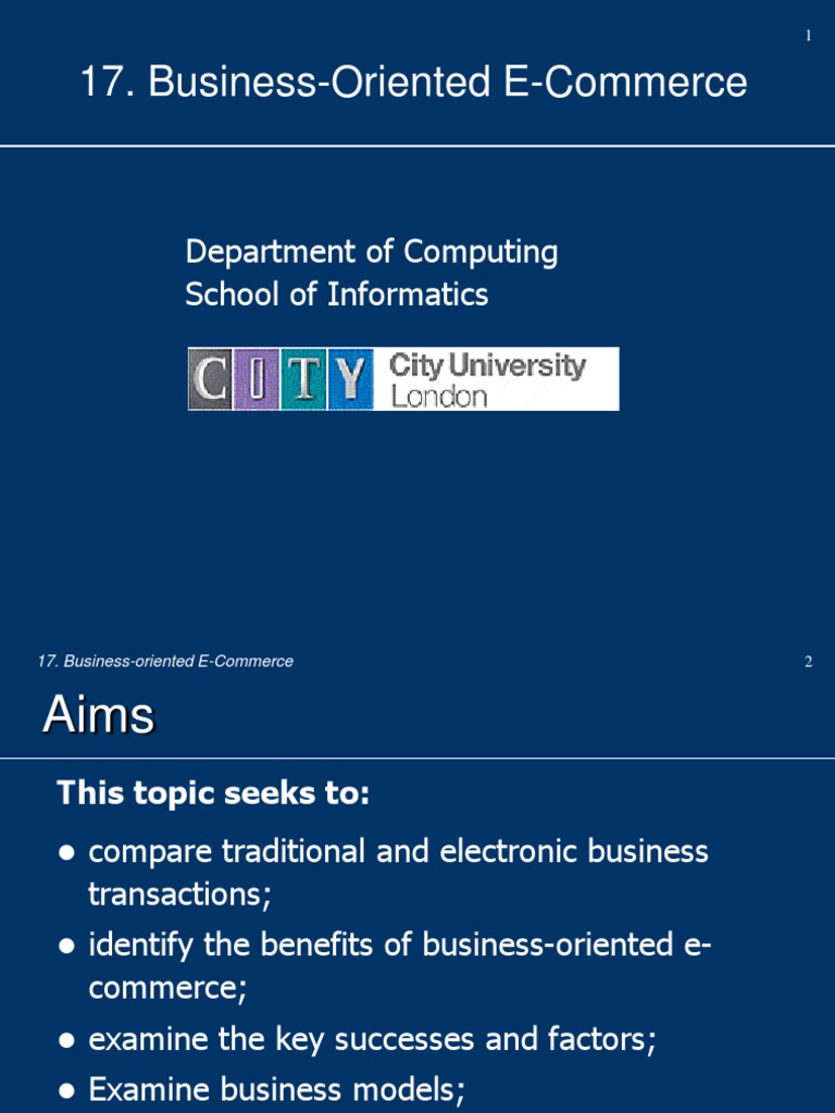 Business Oriented E Commerce | PDF | E Commerce | Supply Chain