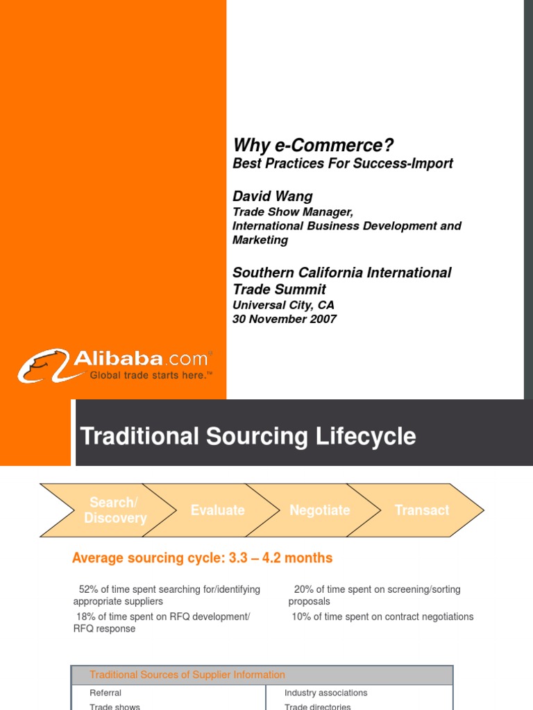 Alibaba Presentation | Download Free PDF | Alibaba Group | E Commerce