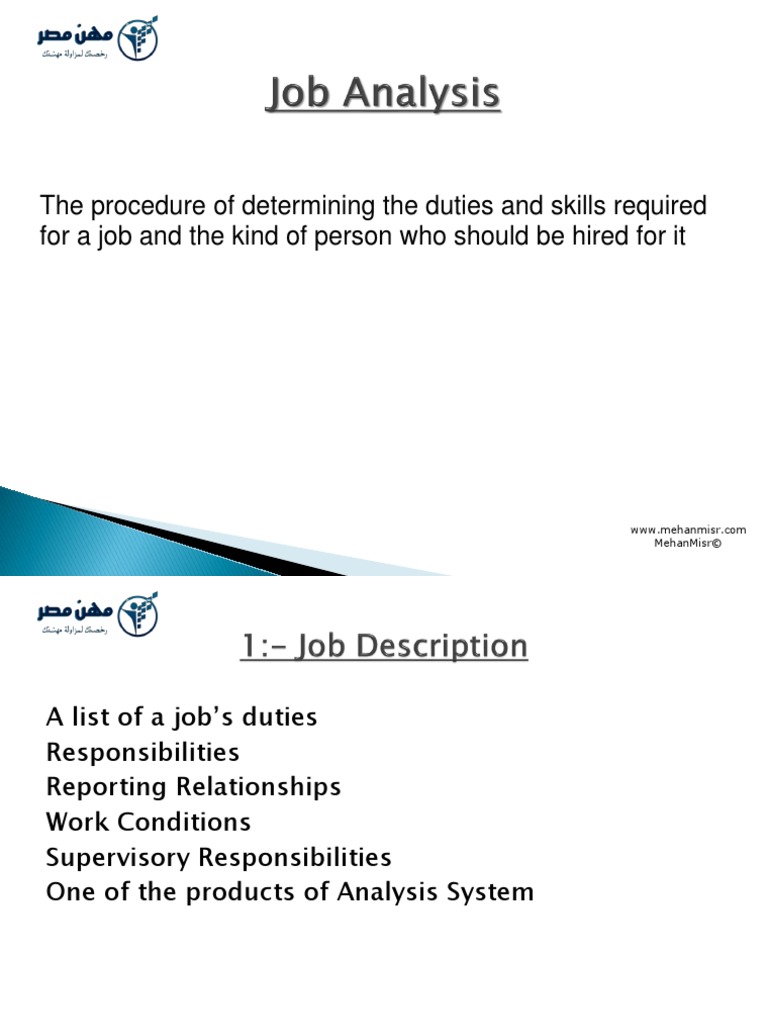 Job Analysis | PDF