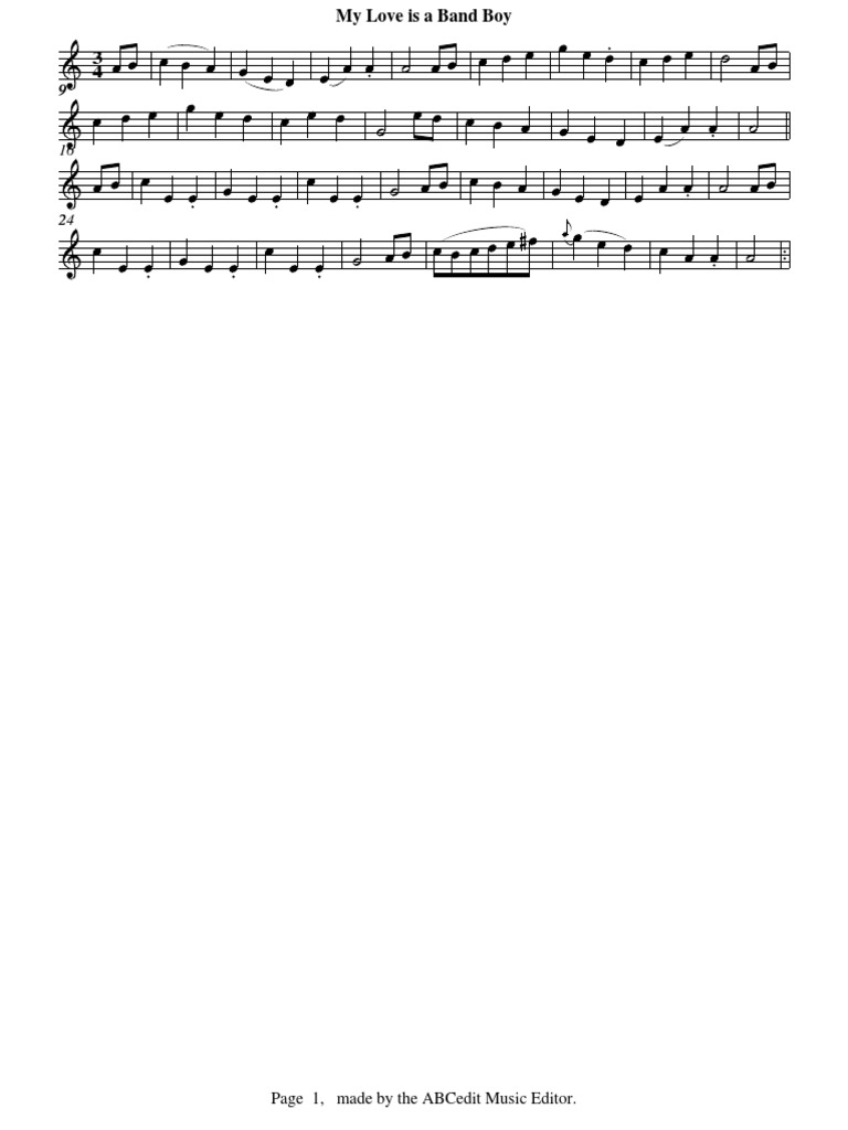 Page 1, Made by The Abcedit Music Editor | PDF