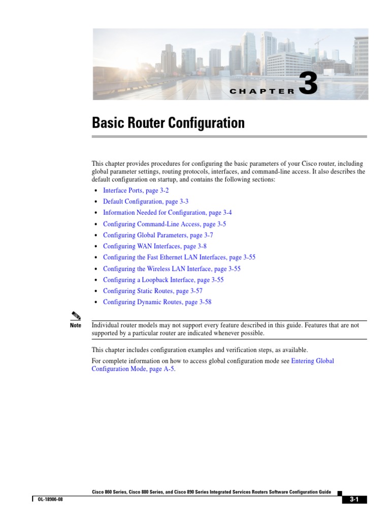 Basic Router Configuration | PDF | Command Line Interface | Ip Address