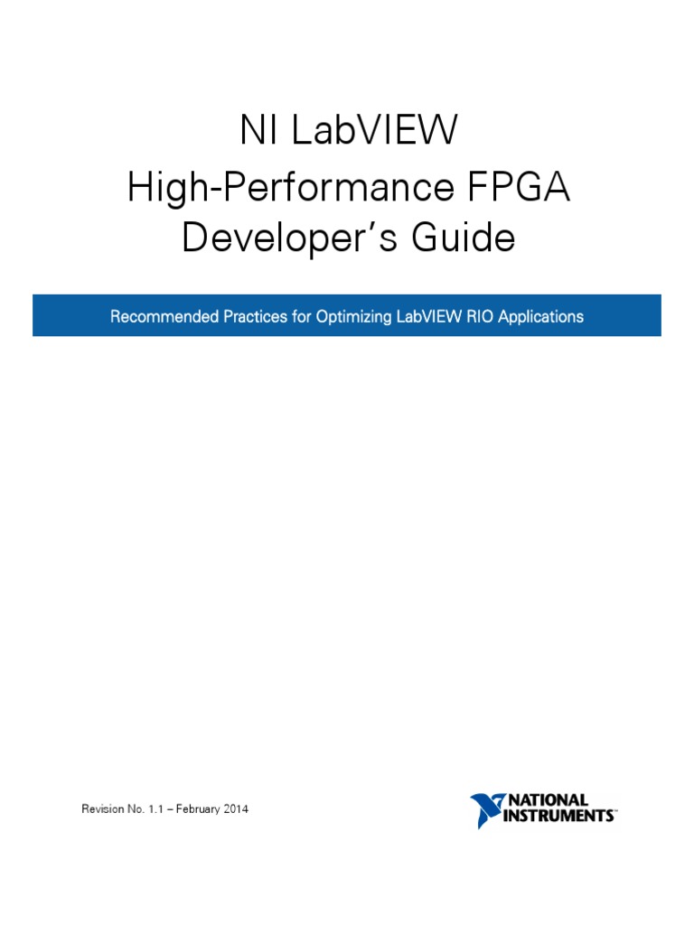 Guia Desarrollo FPGA LabVIEW PDF | PDF