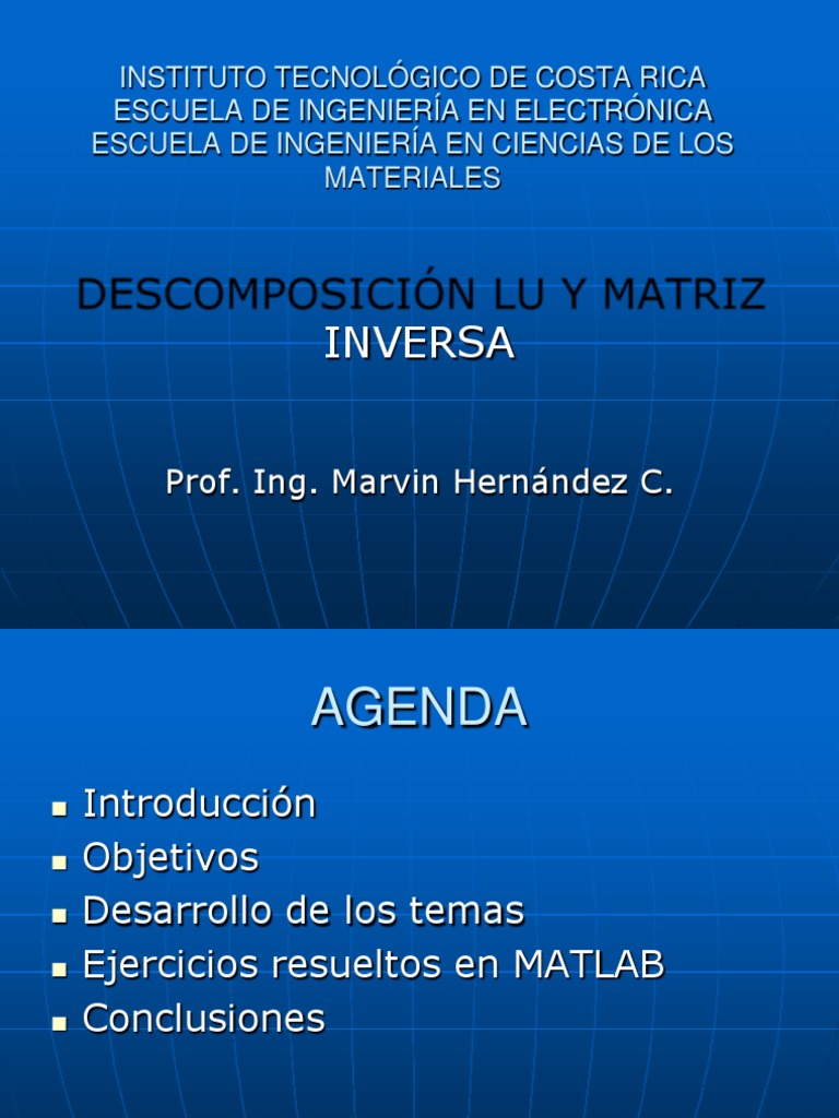 Descomposicion LU | PDF