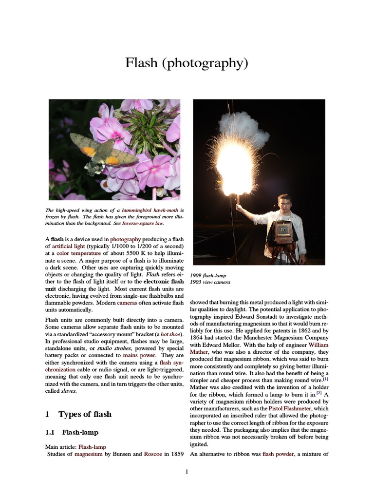 Flash (Photography) | PDF | Flash (Photography) | Lighting
