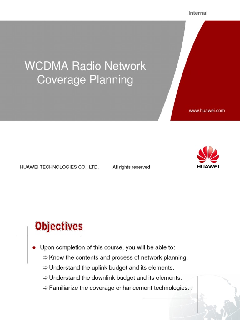 A Comprehensive Guide to WCDMA Radio Network Coverage Planning | PDF ...