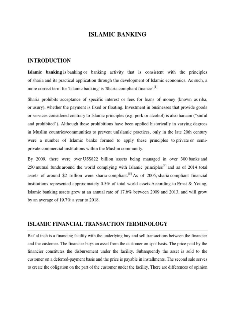 Islamic Banking: Islamic Banking Is Banking or Banking Activity That Is ...