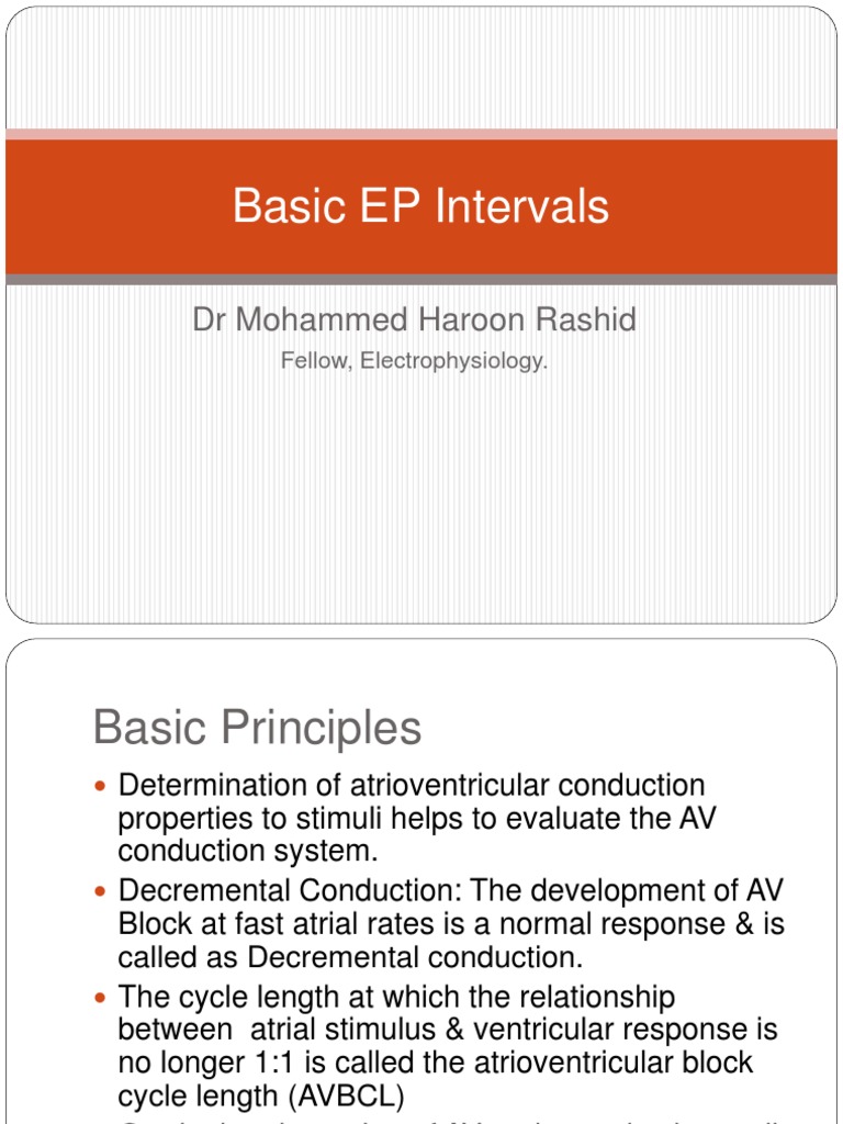 Basic EP Intervals | PDF | Cardiac Electrophysiology | Heart