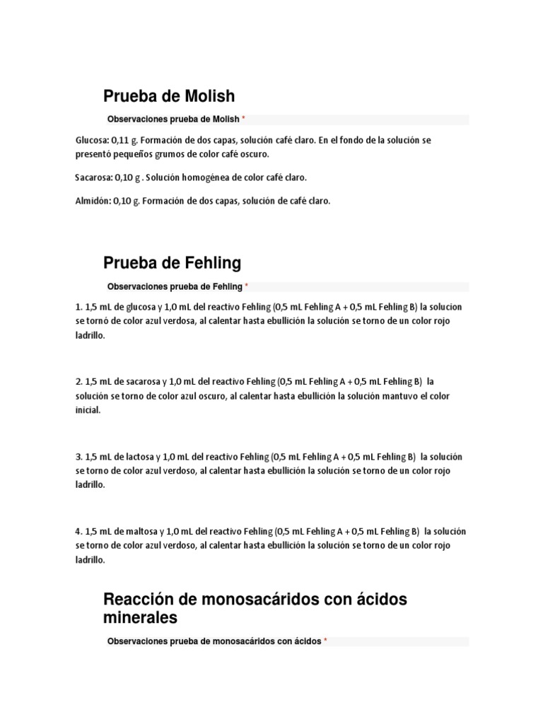 Prueba de Molish | PDF | Elementos químicos | Átomos