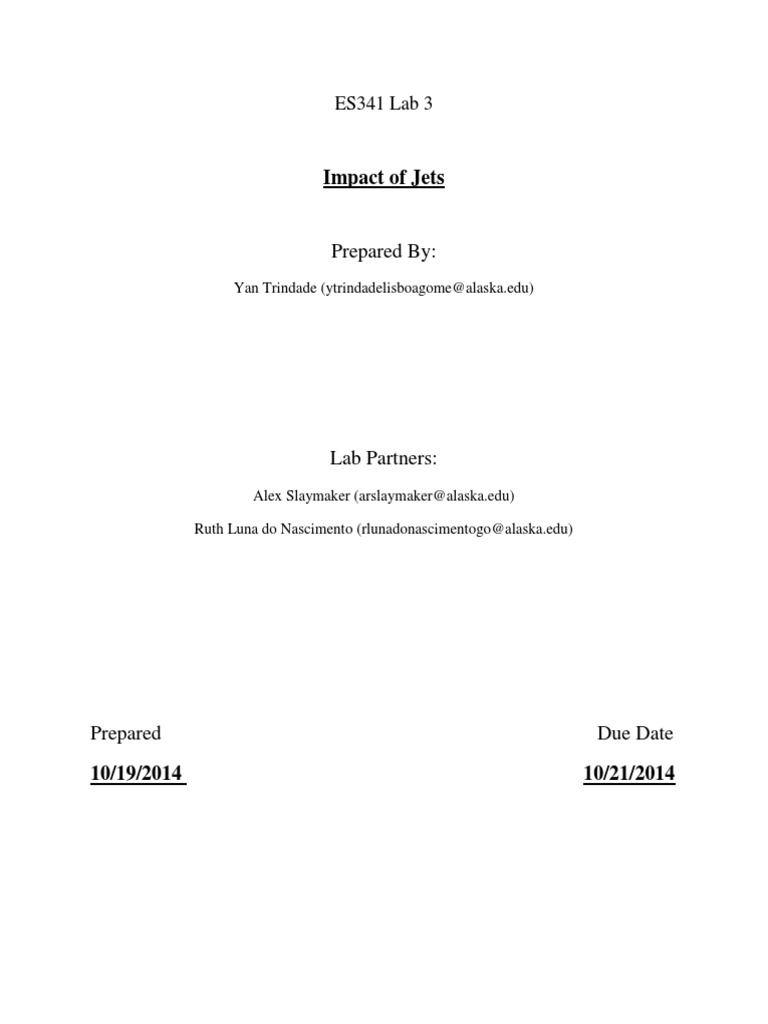 Impact of Jets on Vane Forces Experiment | PDF | Nozzle | Force