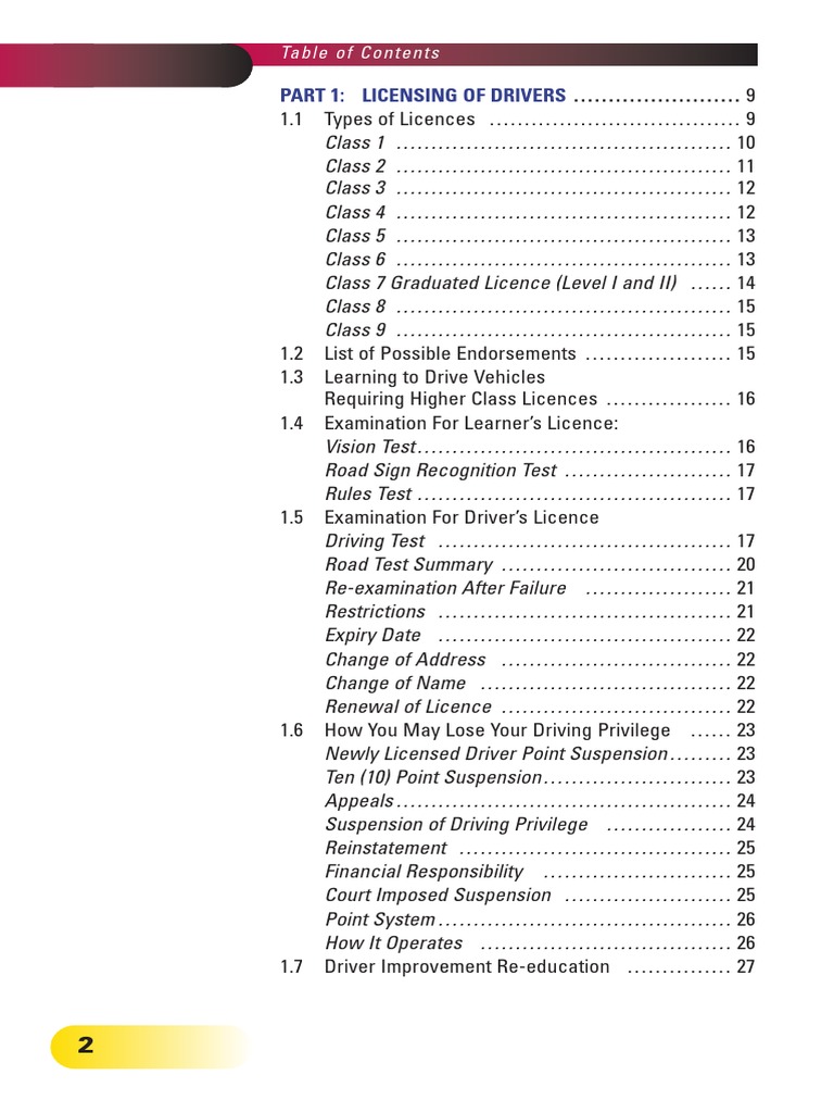 New Brunswick Driver Handbook Brochure | Driving | Driver's License