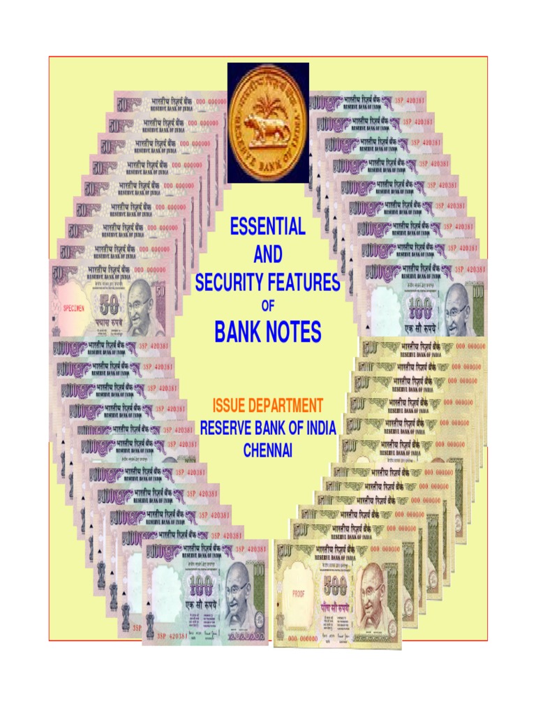 RBI Salient Features of Genuine Note | Download Free PDF | Banknote ...