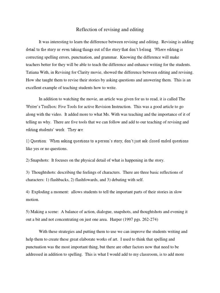 Revising vs Editing: Key Differences | PDF