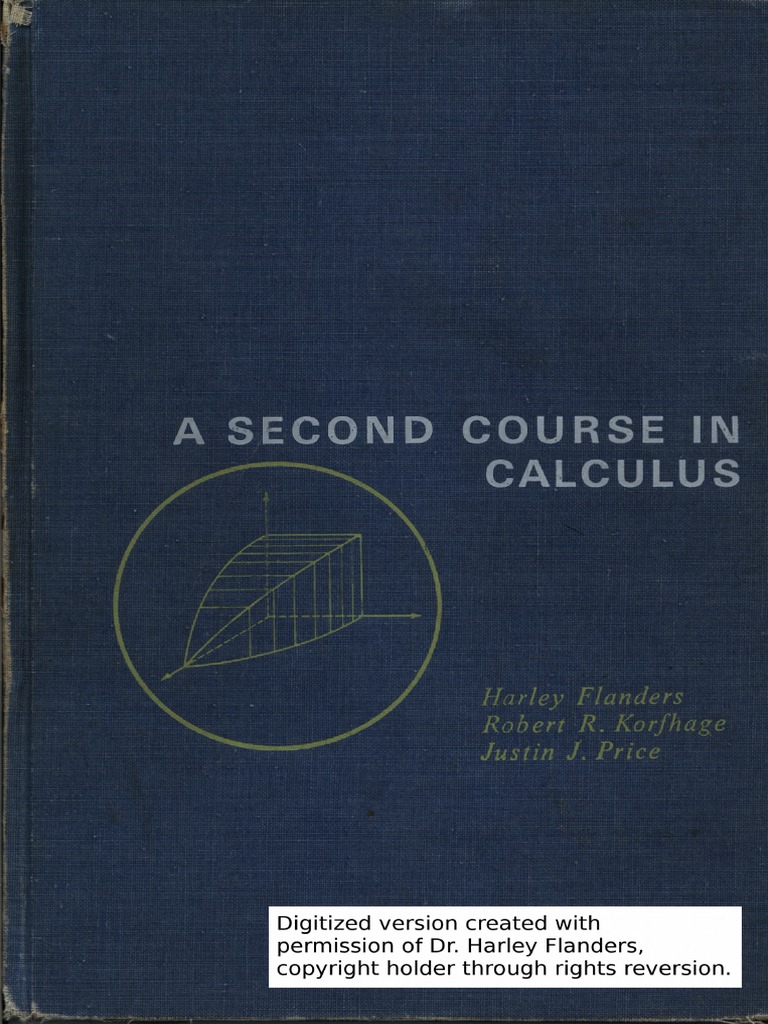 Second Course in Calculus | Series (Mathematics) | Differential Calculus