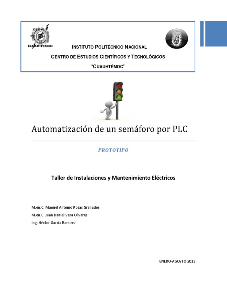 Automatización de Semáforos con PLC | PDF | Semáforo | Peatonal