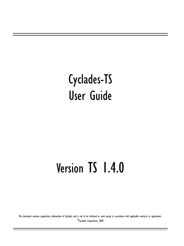 Cyclades Ts | PDF | Command Line Interface | Computer Networking