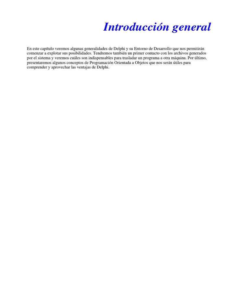 Iniciación A Delphi PDF | PDF