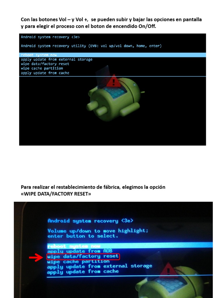 Tablet Daewoo Factory Reset Manual PDF | PDF