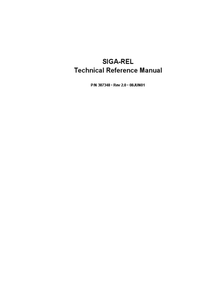 SIGA-REL Technical Reference Manual PDF | PDF | Fire Sprinkler System ...