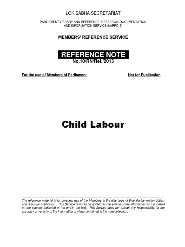 Child Labour | PDF