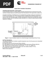 Generator Room Ventilation | PDF | Ventilation (Architecture) | Radiator