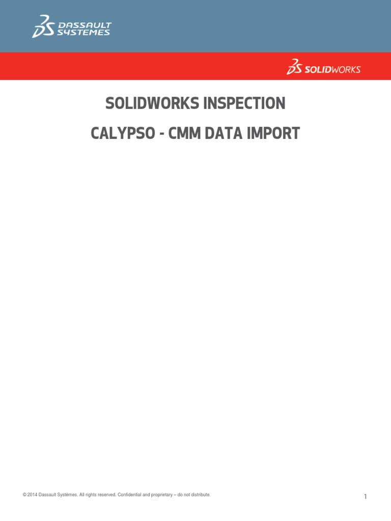 SOLIDWORKS Inspection CMM Calypso PDF | PDF | File Format | Computer File