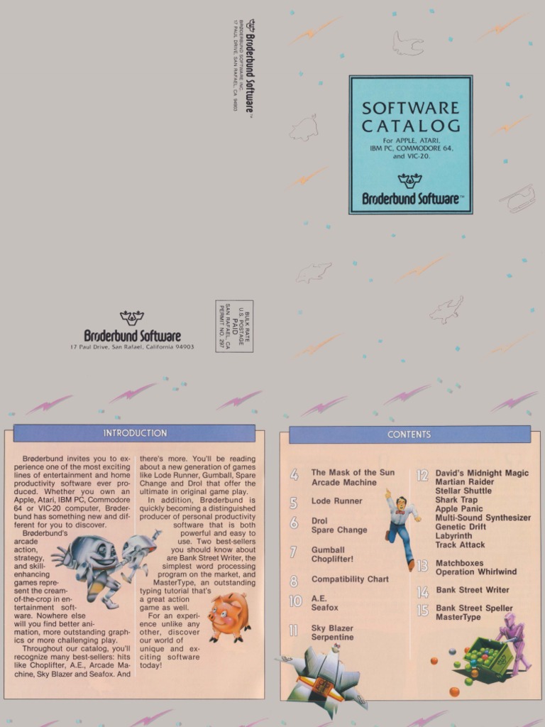 Broderbund Software Catalog | PDF
