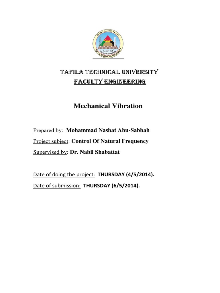 Control of Natural Frequency | Download Free PDF | Resonance ...