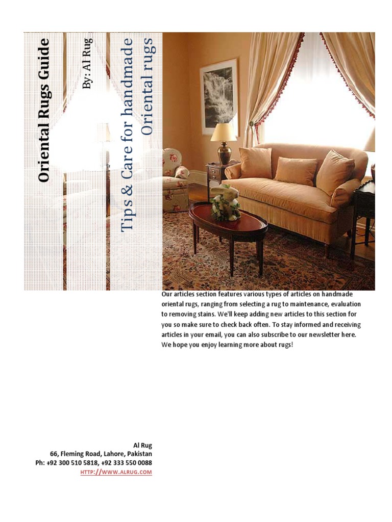 Handmade Rugs Guide From ALRUG | PDF | Carpet | Lahore