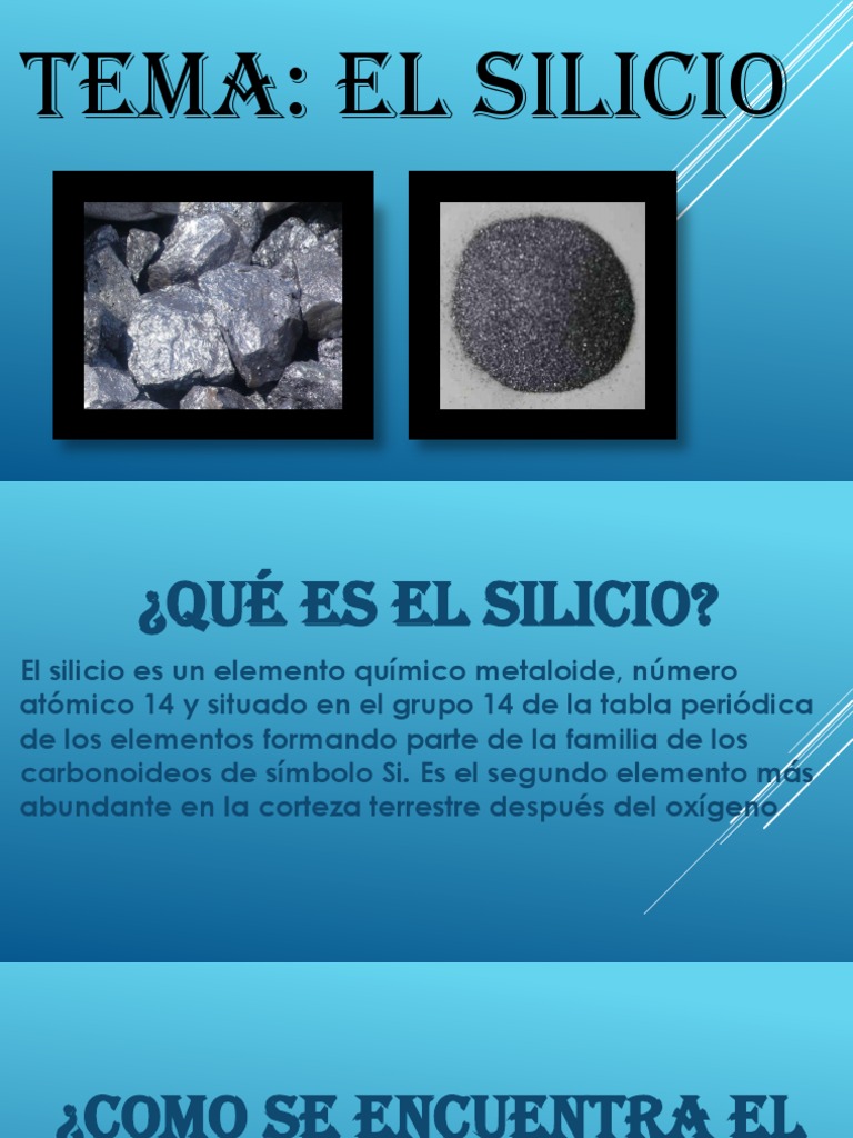 Beneficios y características del silicio | PDF | Silicio | Suelo