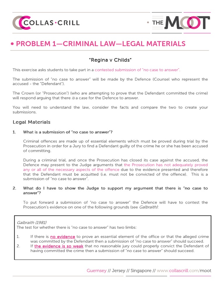 No Case Submission | PDF | Evidence | Prosecutor