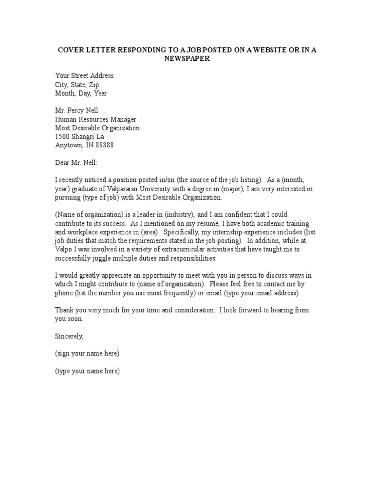 Letters Coverletterwebornewspaper | PDF