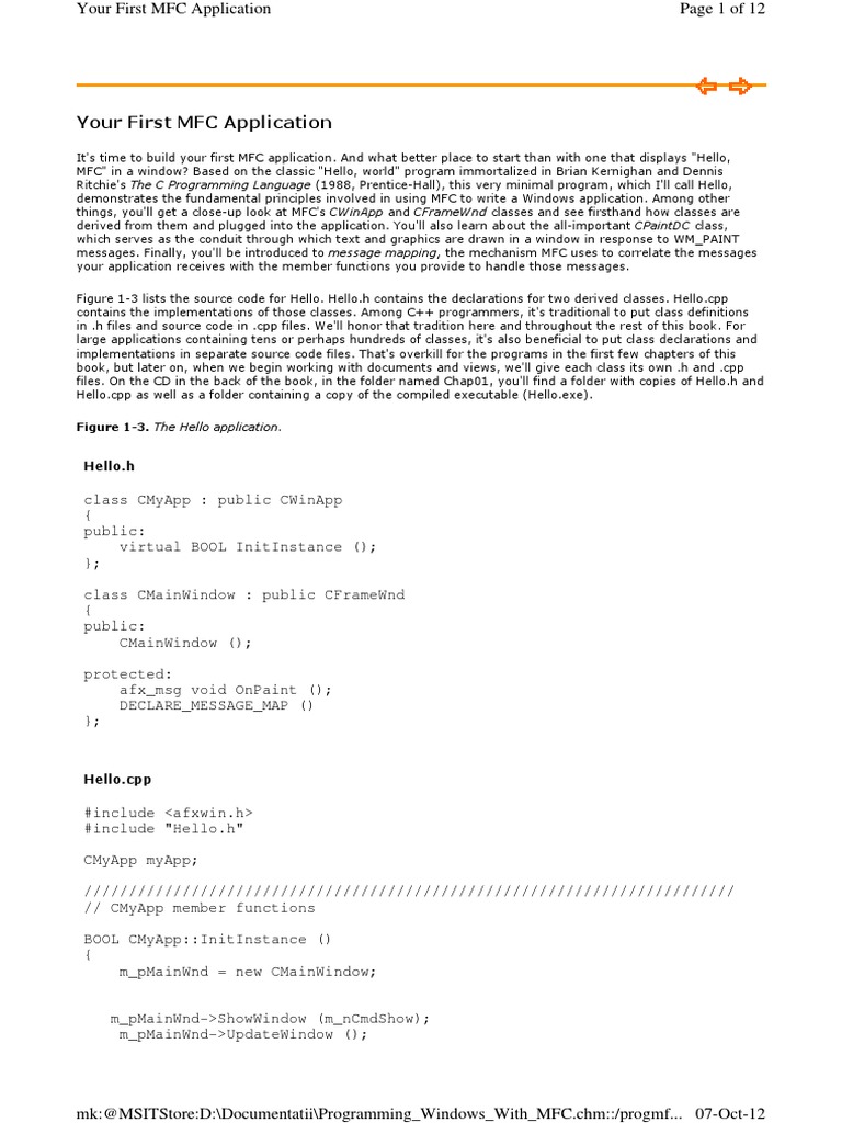 Programming Windows With MFC | PDF | Parameter (Computer Programming) | Pointer (Computer ...
