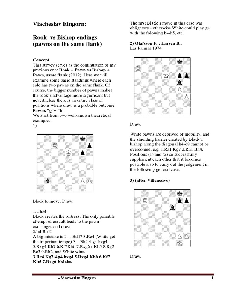 Rook vs Bishop Endgame Insights | PDF | Chess | Chess Openings
