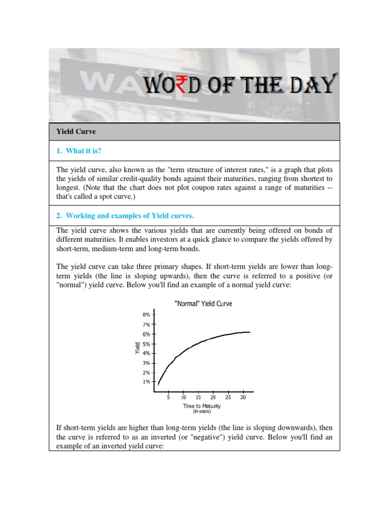 Yield Curve | PDF | Yield Curve | Fixed Income Market