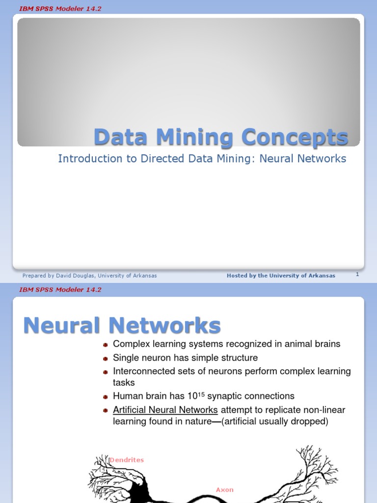IBM SPSS Modeler-Neural Networks | PDF | Neuron | Artificial Neural Network