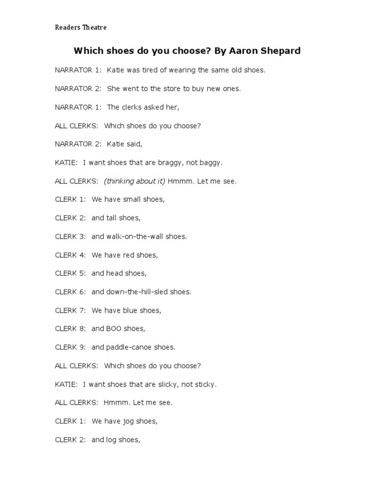 Readers Theatre | PDF