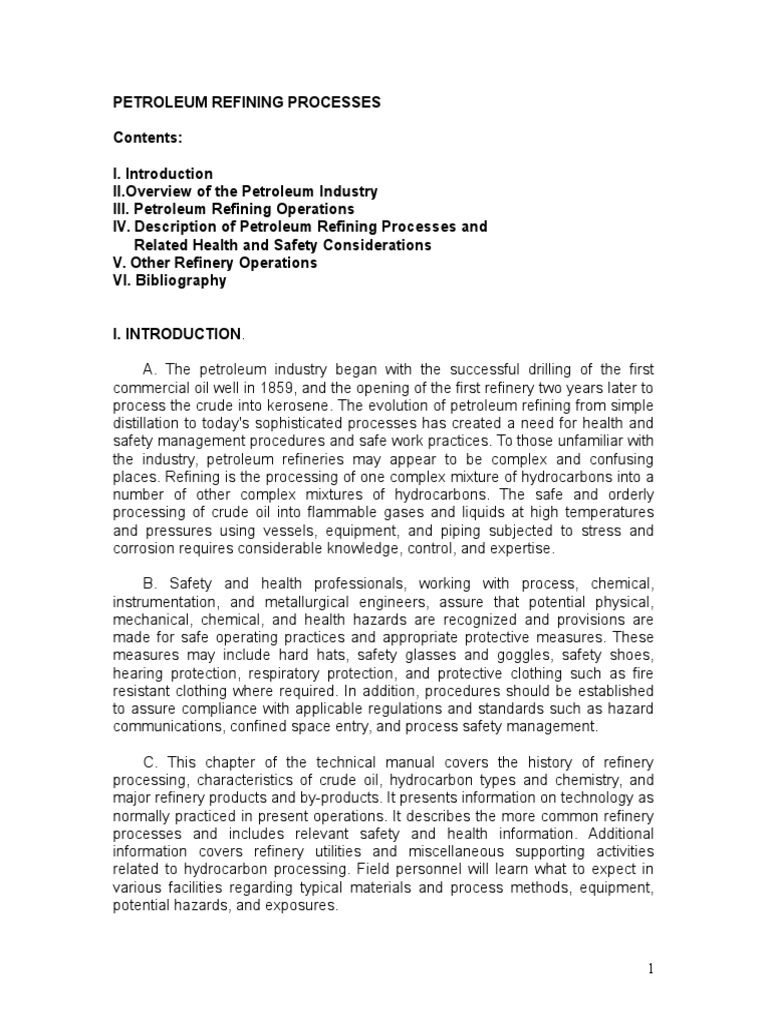 Petroleum Refining Process | PDF | Oil Refinery | Cracking (Chemistry)