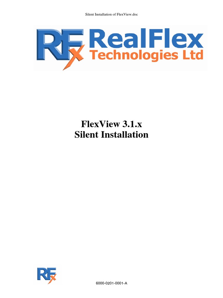 Silent Installation Guide for FlexView 3.1 | PDF | Business | Computers