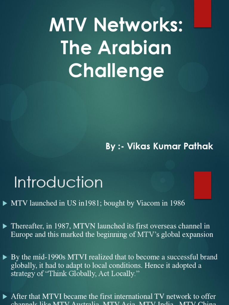 Presentation On Case Study of MTV | PDF | Mtv | Mass Media