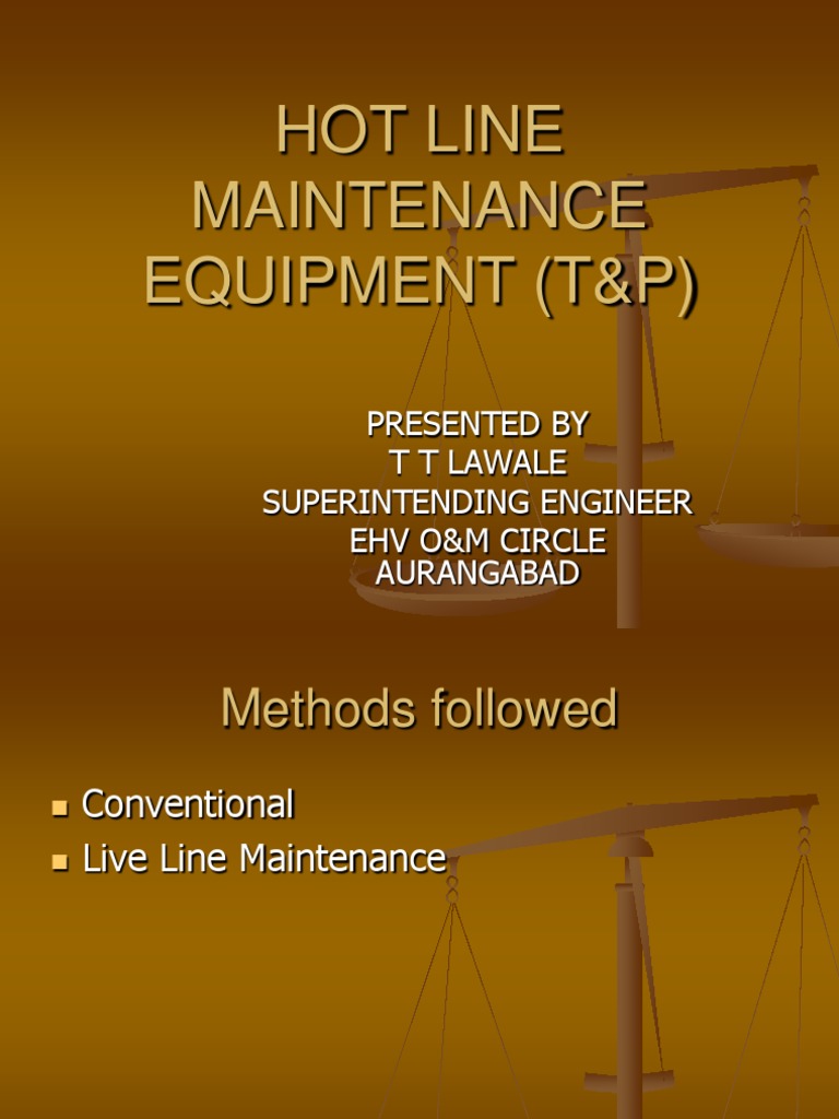 Live Line Maintenance Techniques | PDF | Technology & Engineering