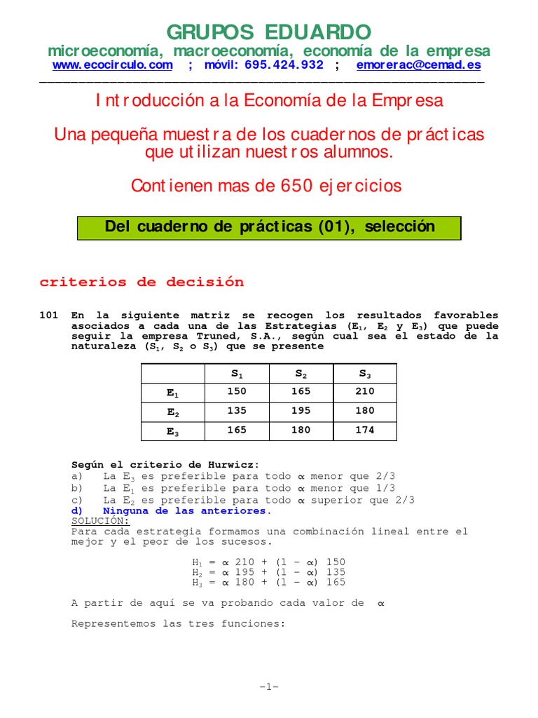 Ejercicios - Grupos Eduardo PDF | PDF | Rentabilidad sobre recursos propios | Compartir (Finanzas)