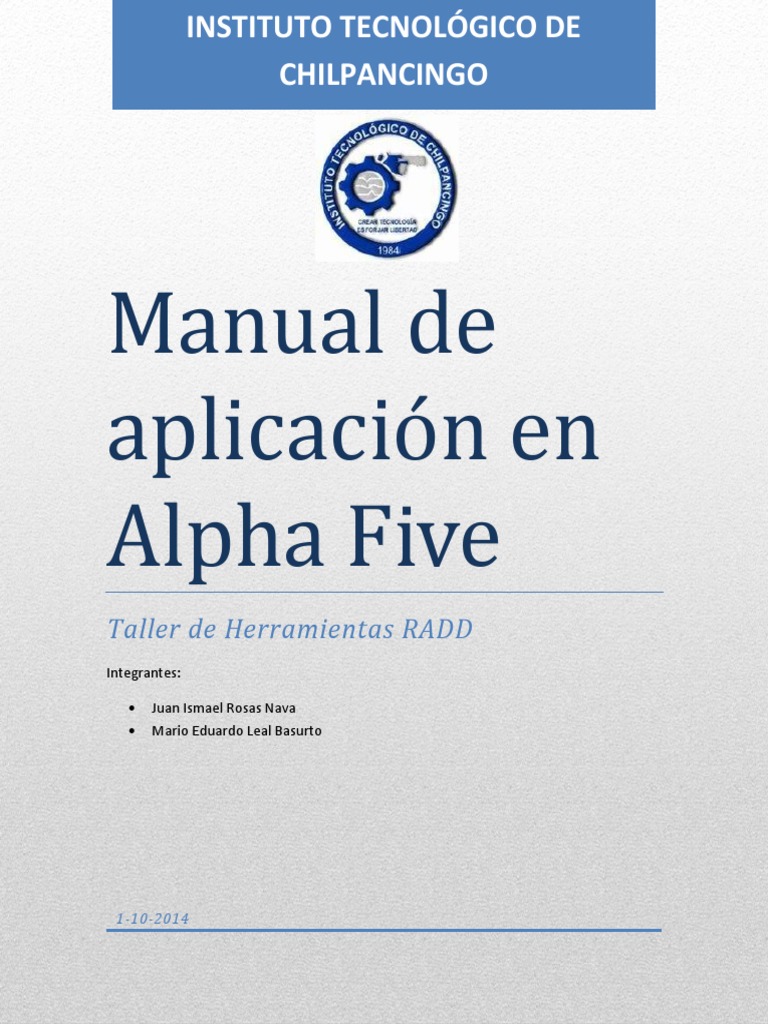Alpha Five | PDF | Bases de datos | Tabla (base de datos)