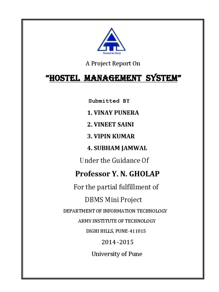 DBMS PROJECT REPORT_$#$& | Computer Data | Computer Programming