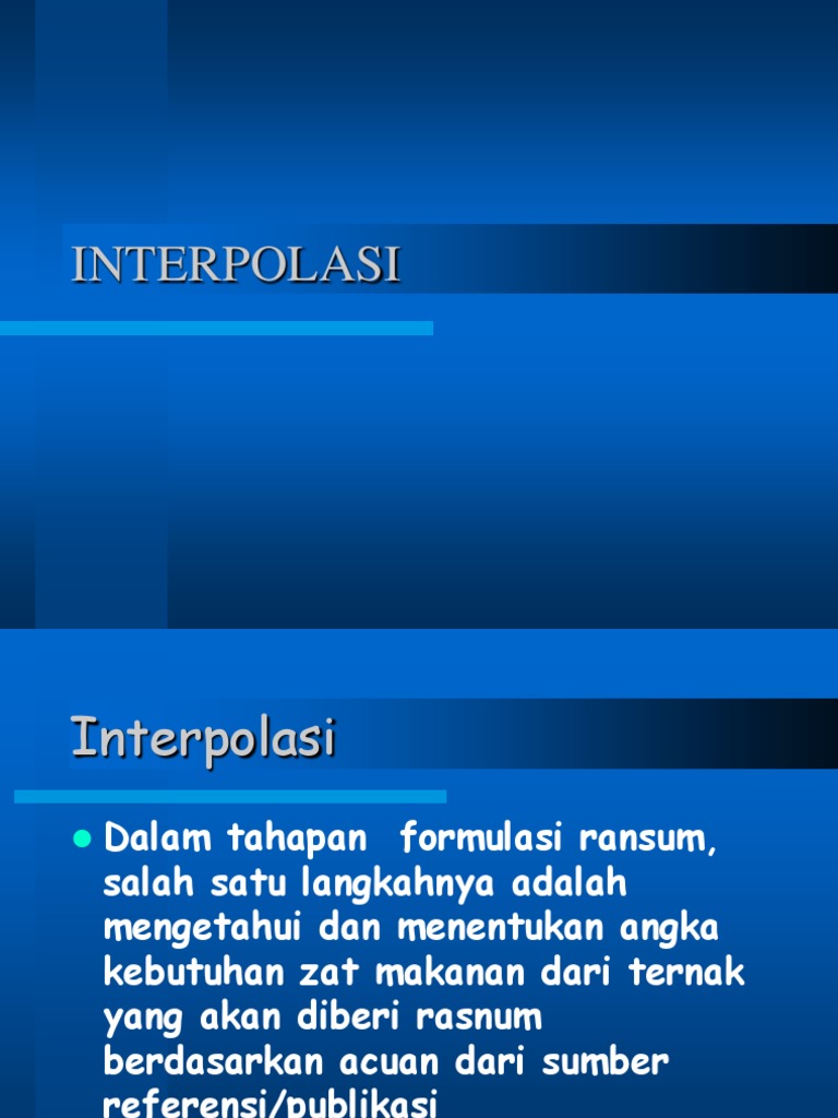 Interpolasi Dan Pembacaan Tabel | PDF